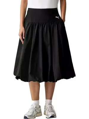 PUMA T7 Balloon Midi Skirt - Black