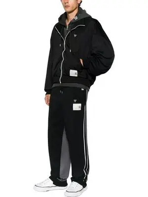 Mihara Yasuhiro Logo-patch Zip-up Jacket - Black