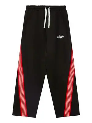 BARROW Logo-patch Side-stripe Track Pants - Black