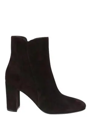 GIANVITO ROSSI Lisa Suede Ankle Boots Brown