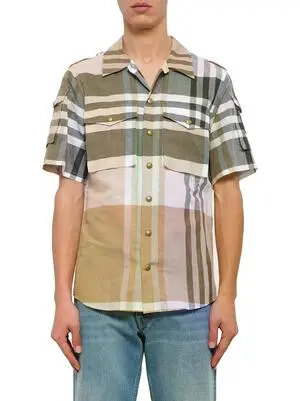 Moncler Check-print Utility Shirt - Neutrals