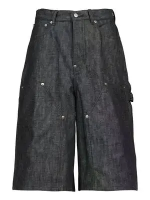 RIVET & HIDE Super Baggy Double-knee Shorts - Blue