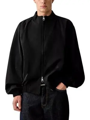 Rains Raglan-sleeve Jacket - Black