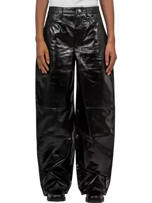 Séfr Soline Leather Trousers - Black