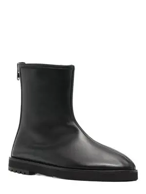 Dear Frances Joss Rear-zip Ankle Boots - Black