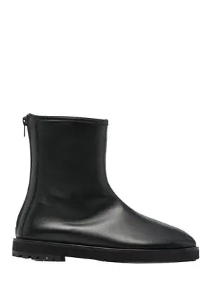 Dear Frances Joss Rear-zip Ankle Boots - Black
