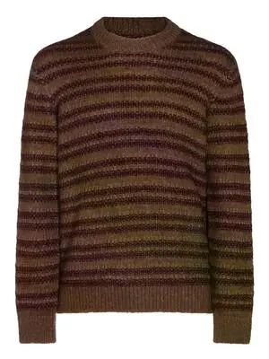 Nn07 Noah Horizontal-stripe Sweater - Brown