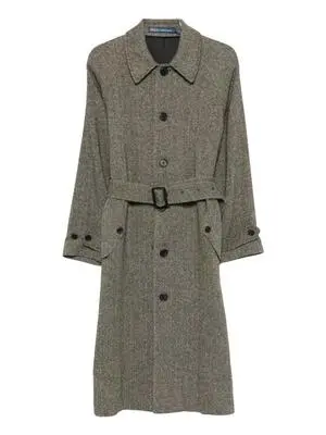 Polo Ralph Lauren Herringbone Belted Coat Neutrals