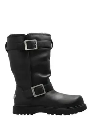UGG Xwilly Chavarria Buckle-strap Leather Boots - Black