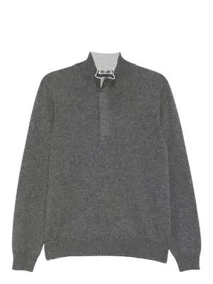 VENGERA High-neck Sweater - Grey