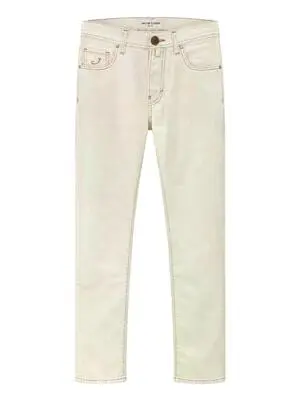 Jacob Cohen Logo-patch Slim-fit Jeans - Neutrals
