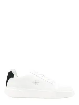 Calvin Klein Chunky Cupsole Logo-print Panelled Sneakers - White