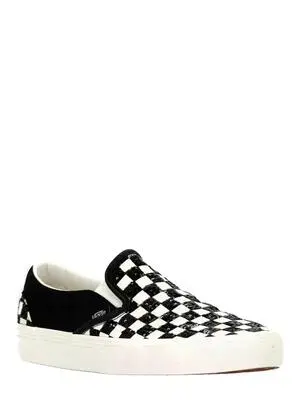 VANS Classic Sequin-embellished Checkerboard Sneakers - Black
