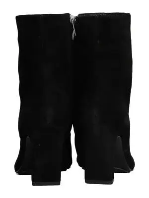 Ash Estelle Leather Ankle Boots Black