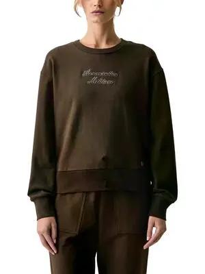 AERONAUTICA MILITARE Logo-embroidered Tracksuit - Brown