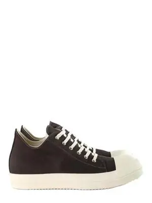 Rick Owens Lace-up Low-top Sneakers Grey