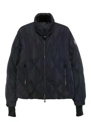 Moncler Diamond-quilted Jacket Blue