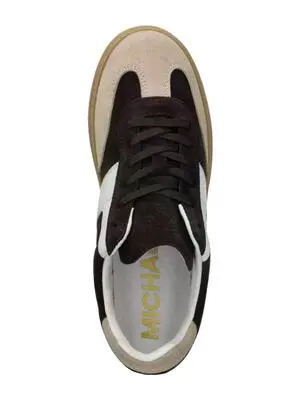 Michael Kors Suede-panelled Sneakers Brown