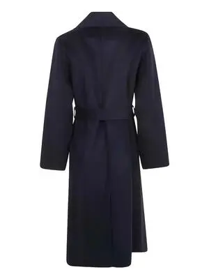 IVY OAK Belted Shawl-collar Coat - Black