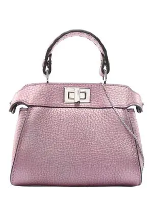 Fendi 2000-2010 Nano Nappa Peekaboo Satchel - Pink