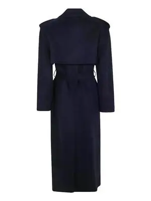 IVY OAK Iocamerona Belted Epaulette Coat - Blue