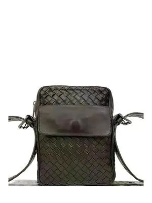 Bottega Veneta 2012-2026 Intrecciato Crossbody Bag - Black