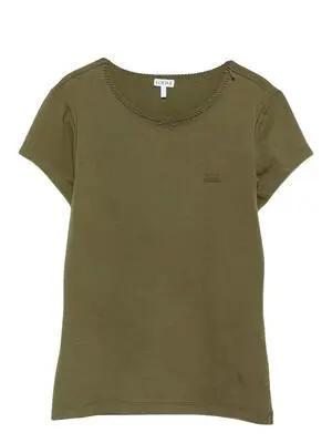 Loewe Anagram-embroidered T-shirt - Green