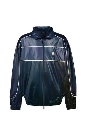 BREATH Piping Coated Jacket - Blue