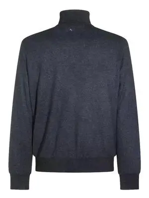 MONTECORE Ribbed-trim Zip-up Cardigan - Grey