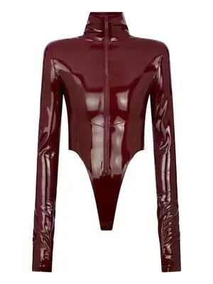 Dsquared2 Patent-finish Zip-front Bodie - Red