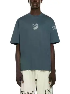Off-White Swimming Logo Skate T-shirt - Blue