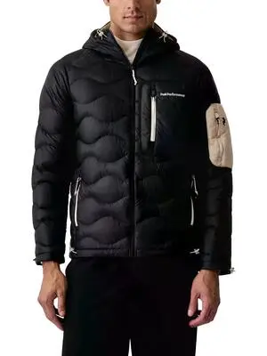 PEAK PERFORMANCE Helium Utility Quilted Hooded Jacket - Black