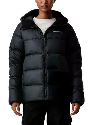 PEAK PERFORMANCE Frost Hooded Quilted Jacket - Black