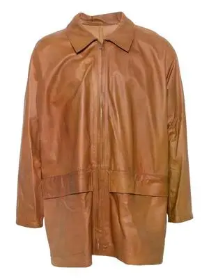 GIANFRANCO FERRE 1990s Leather Coat