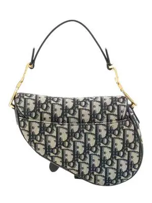 Dior 2020 Oblique Saddle Handbag - Neutrals