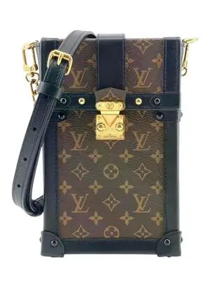 LOUIS VUITTON 2021 Monogram Pochette Trunk Verticale Crossbody Bag - Brown