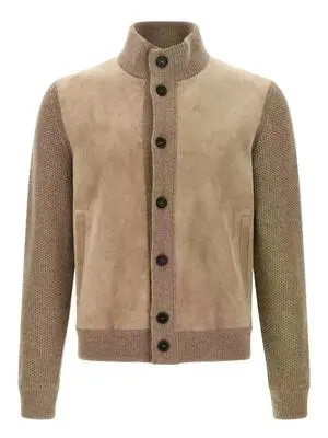 Zegna High-neck Cardigan - Neutrals