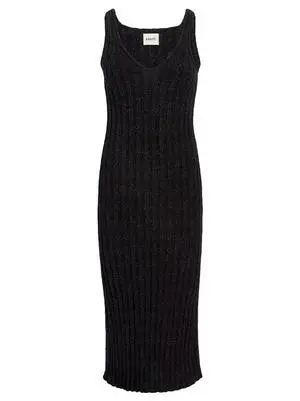 Khaite Val Dress In Black Black