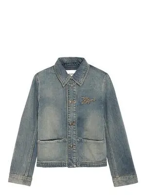Zadig&Voltaire Lessa Washed Denim Jacket - Medium Blue