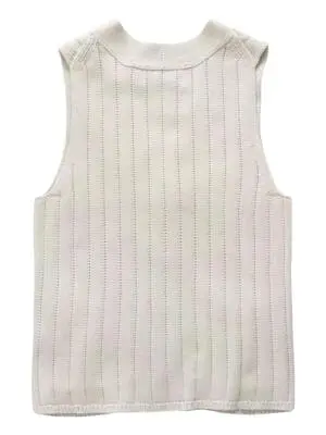 AMO Marlowe Ribbed-knit Vest
