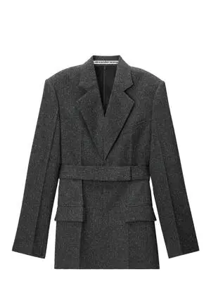 Alexander Wang Belted Blazer Dress - Grey