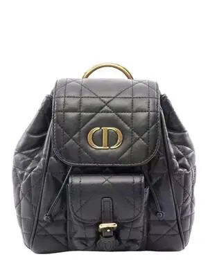 Dior 2010s Small Caro Macro Cannage Backpack - Black