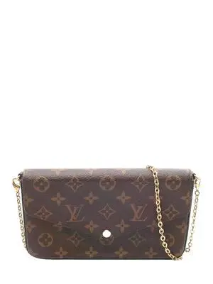 LOUIS VUITTON 2021-2026 Monogram Pochette Felicie Crossbody Bag - Brown