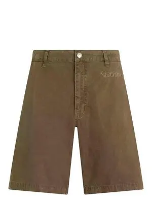 Moschino Logo-embroidered Cargo Shorts - Brown