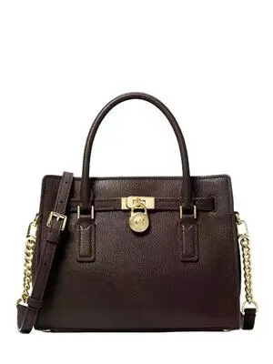 Michael Kors Hamilton Moderne Leather Tote Bag - Brown