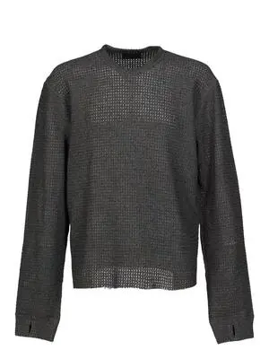 FILTH Thumbhole Washi-blend T-shirt - Grey