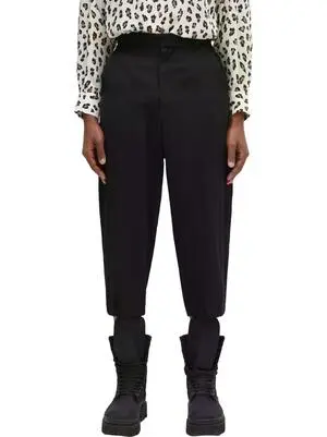 ADER ERROR Logo-patch Cropped Trousers - Black