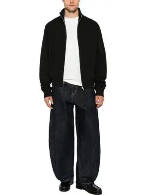 ENTIRE STUDIOS Zip-up Cotton Sweatshirt Black