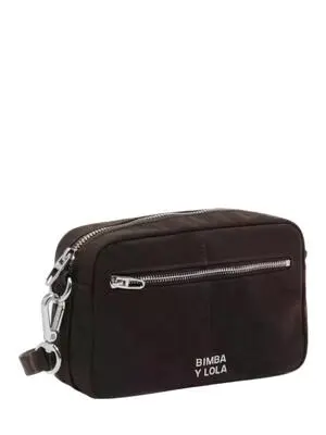 Bimba Y Lola Small Dark Coated Crossbody Bag - Brown