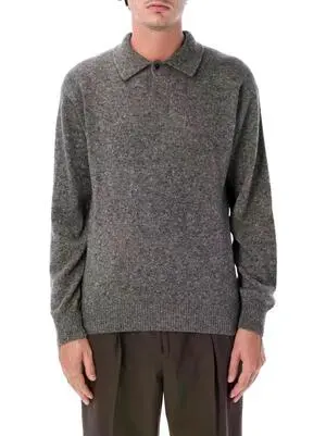Auralee Cashmere Polo Shirt - Grey